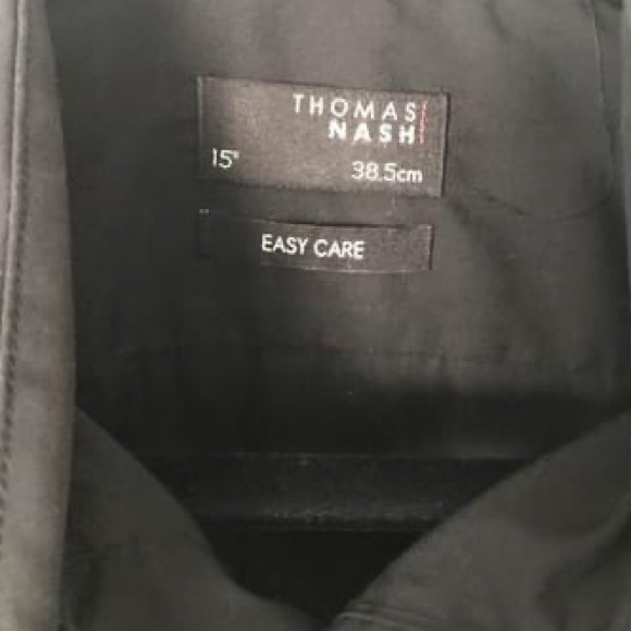 Thomas Nash | Shirts | Thomas Nash Black Dress Shirt | Poshmark